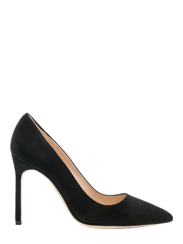 Manolo Blahnik Bb 105 Heels - Black Suede
