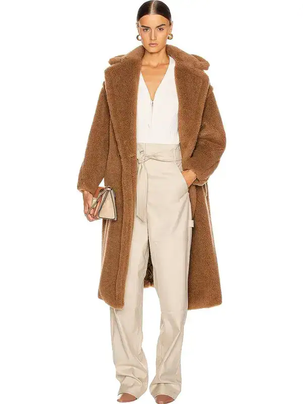 Camel Teddy Coats For Women | Editorialist