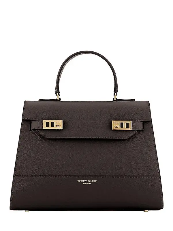 TEDDY BLAKE Kim Stampatto 14 Shoulder Bag - Dark Brown