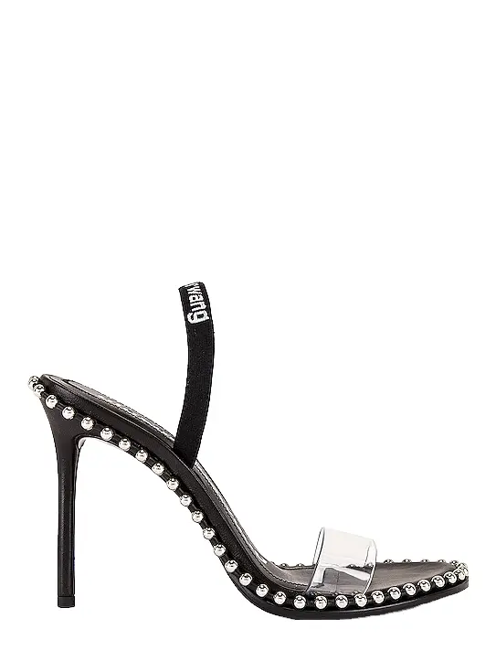 Alexander Wang Nova Logo Sandal - Black