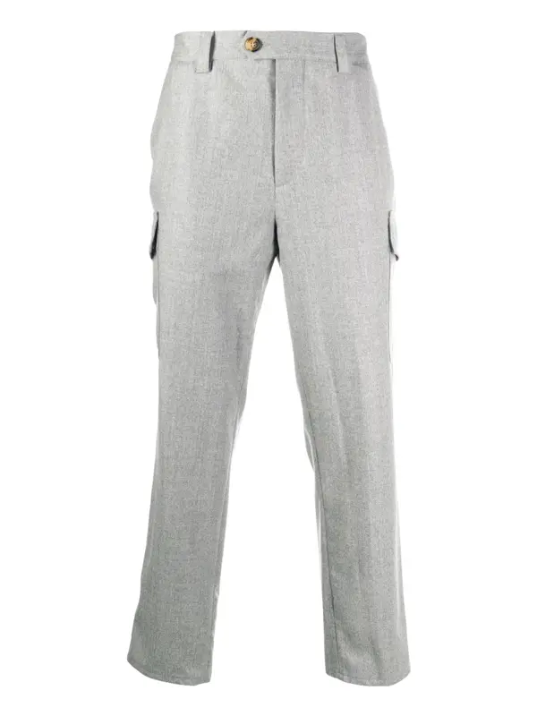 Brunello Cucinelli Cropped Trousers - Grey