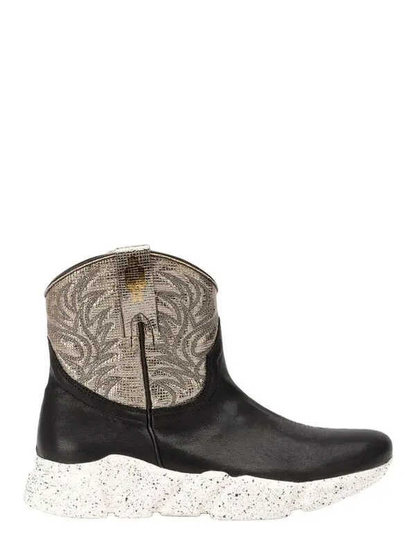 TEXAS ROBOT Western Sneaker Boots - Black