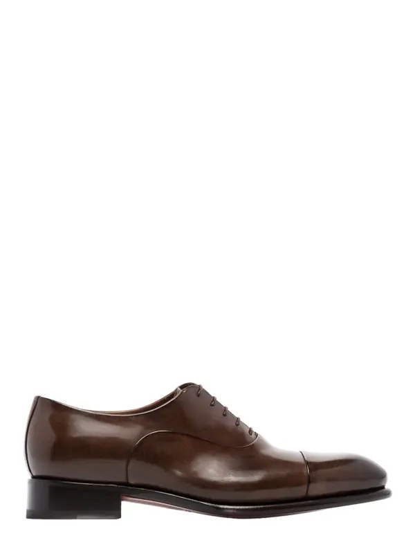 Santoni Classic Lace-up Oxford Shoes - Brown