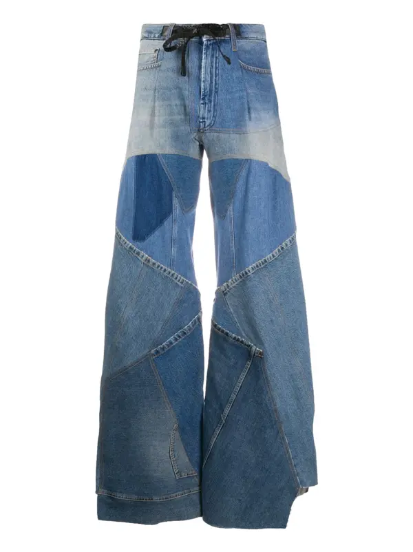 TOM FORD Patchwork Denim Jeans - Blue