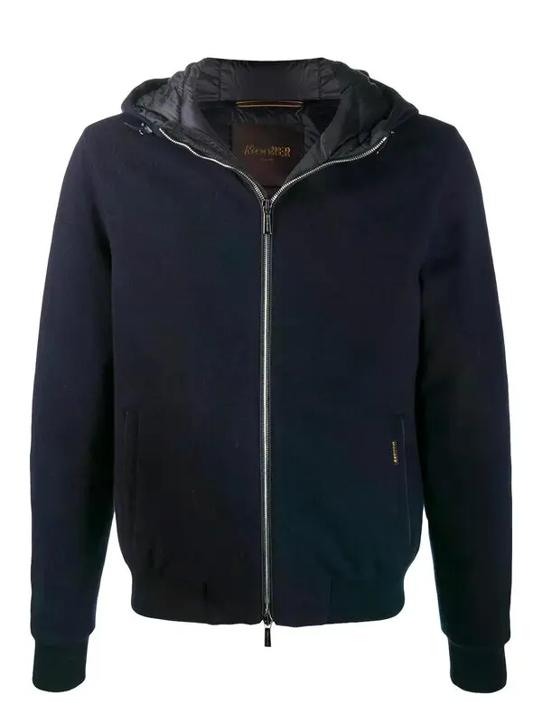 MOORER Brigno Zip Jacket - Blue