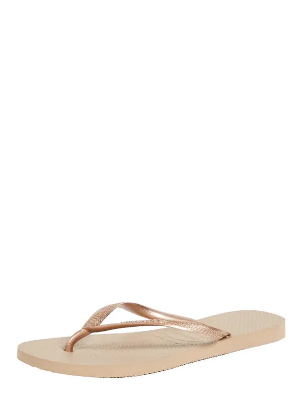 Havaianas Slim Flip Flops - Rose Gold