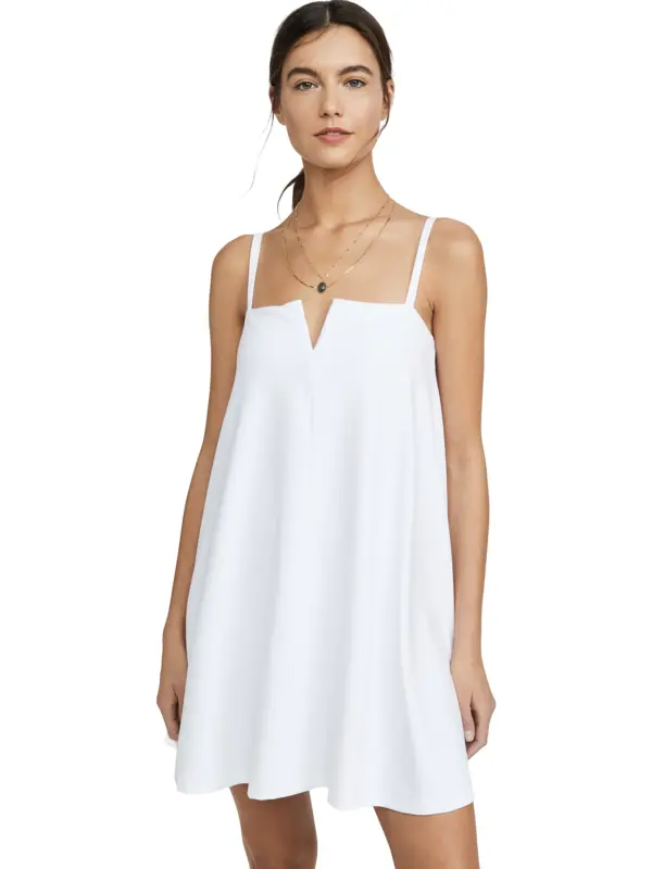 Susana Monaco Flared V-wire Tank Dress - Sugar