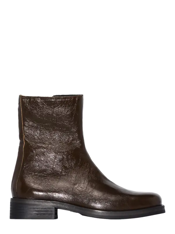 Our Legacy Camion Leather Boots - Green