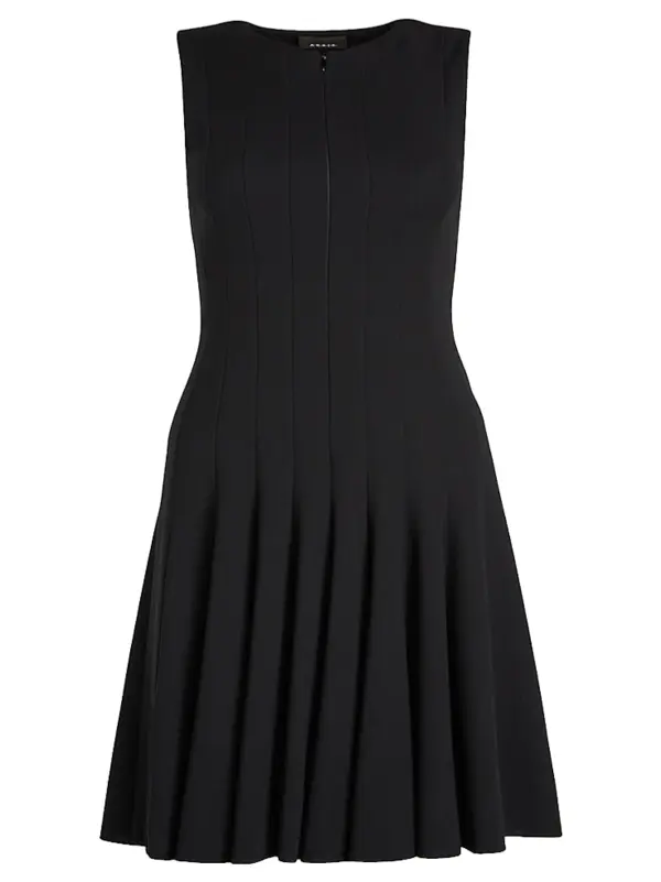 Akris Sleeveless A-line Mini Dress - Black