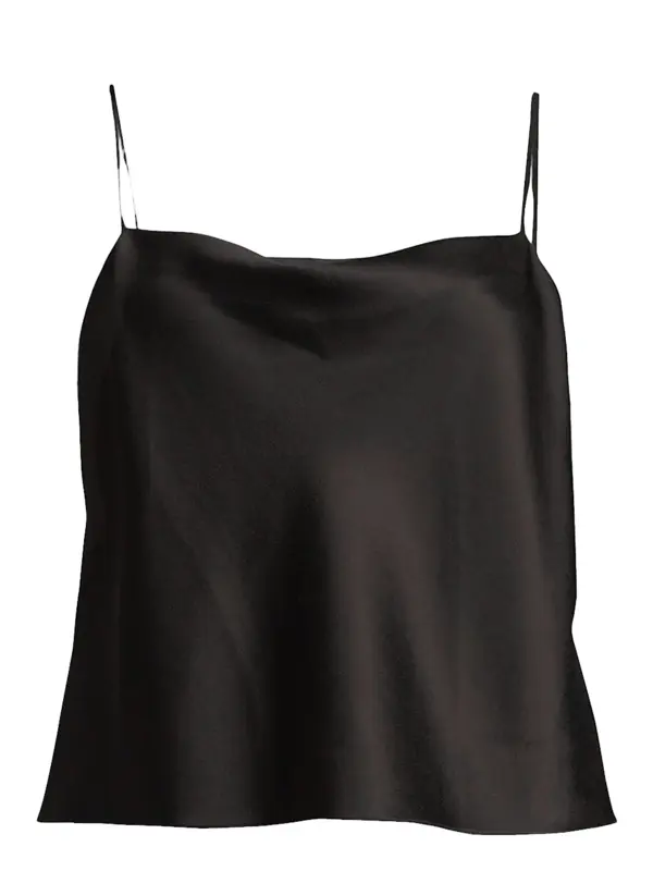 Alice + Olivia Harmon Drapey Tank - Black