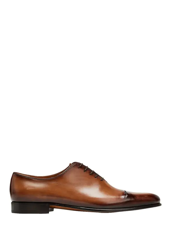Berluti Gaspard Galet Leather Oxfords - Mogano