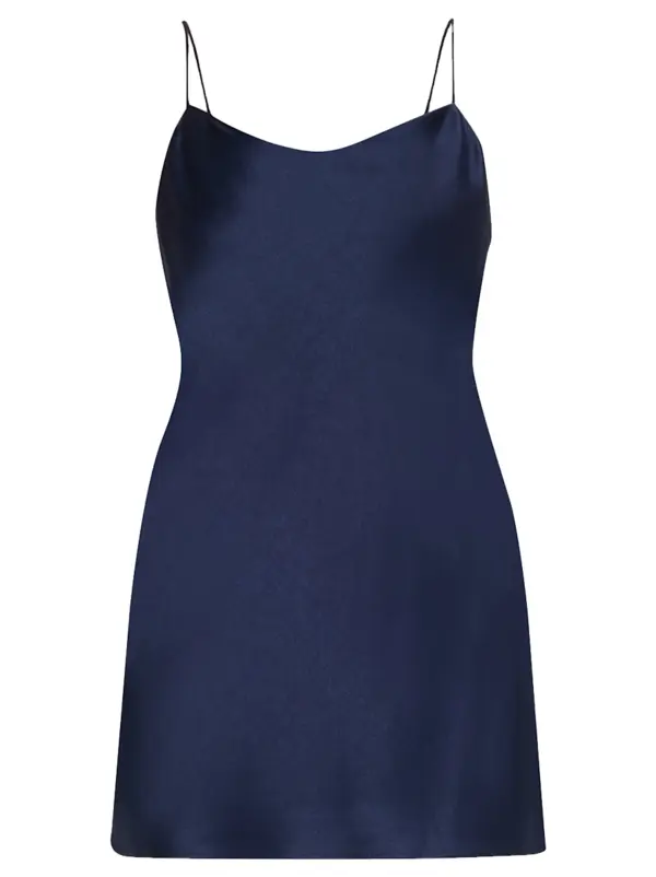 Alice + Olivia Harmony Mini Slip Dress - Navy