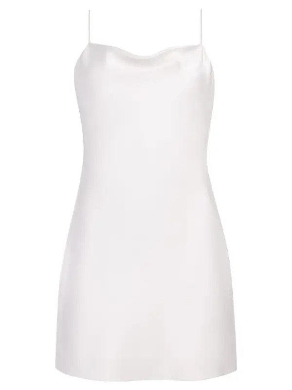 Alice + Olivia Harmony Mini Slip Dress - Off White