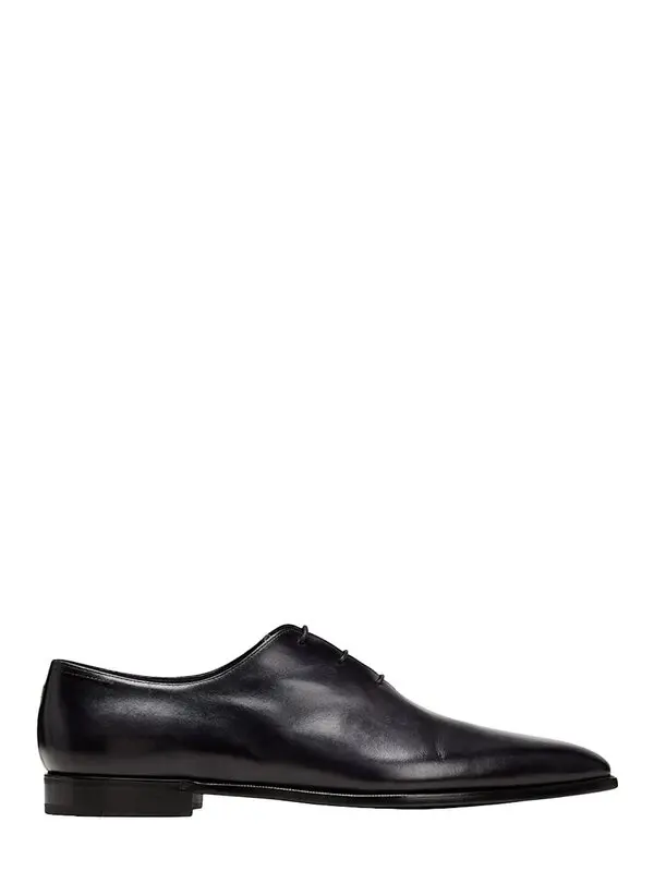 Berluti Alessandro Demesure Leather Oxfords - Nero Grigio