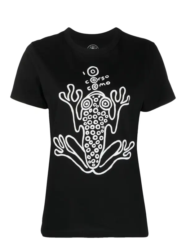 10 CORSO COMO Graphic-print T-shirt - Black