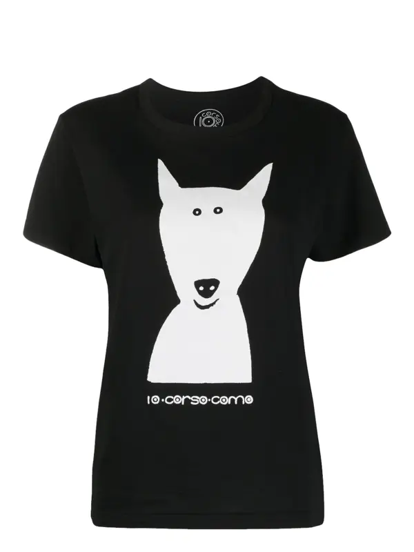 10 CORSO COMO Graphic-print T-shirt - Black