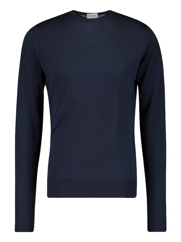 John Smedley Marcus Crewneck Sweater - Blue