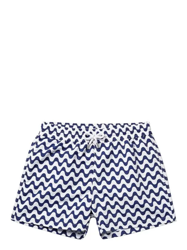 Frescobol Carioca Copacabana Printed Swim Shorts - Blue