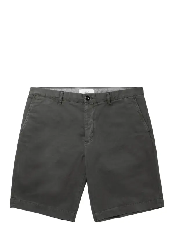 Mr P. Garment-dyed Cotton-twill Bermuda Shorts - Gray