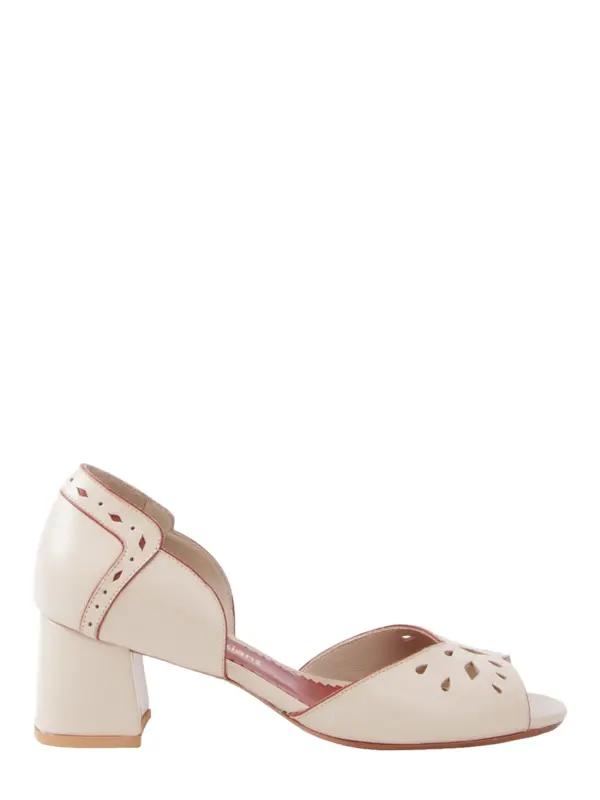 STUDIO CHOFAKIAN Chunky Heel Pumps - Neutrals