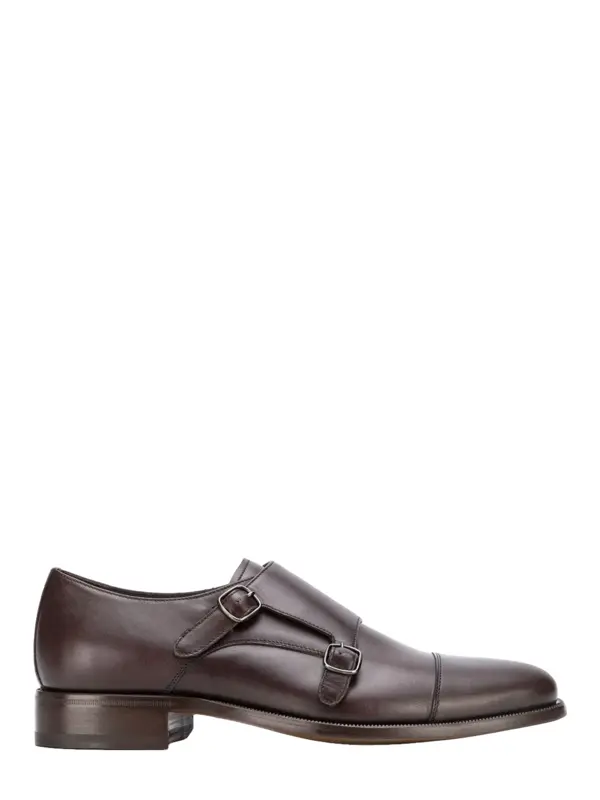 SCAROSSO Classic Monk Shoes - Brown