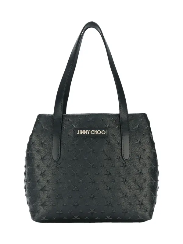 JIMMY CHOO Small Sofia Star Studded Tote - Black