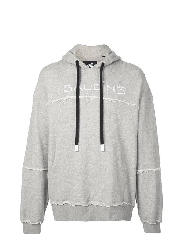 HACULLA. Saucing Slogan Hoodie - Grey