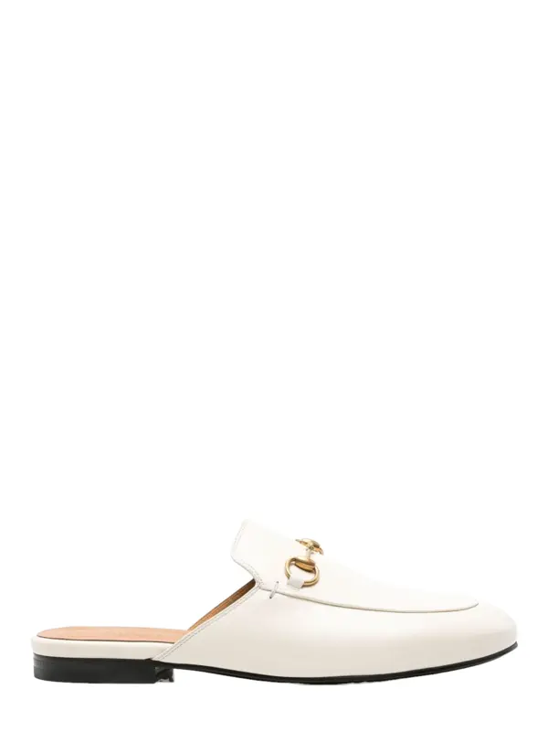 Gucci Princetown Leather Mules - White