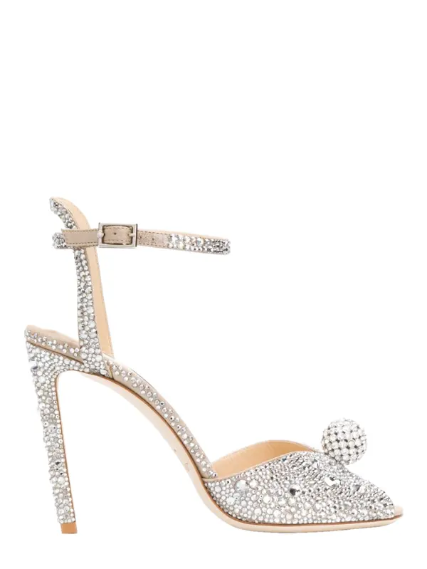 JIMMY CHOO Sacora 100mm Sandals - Silver