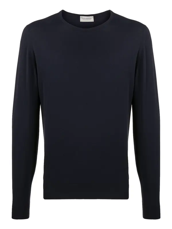 John Smedley Hatfield Knitted Jumper - Blue