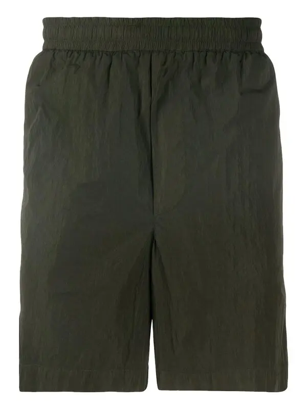 Moncler Logo-embroidered Swim Shorts - Green