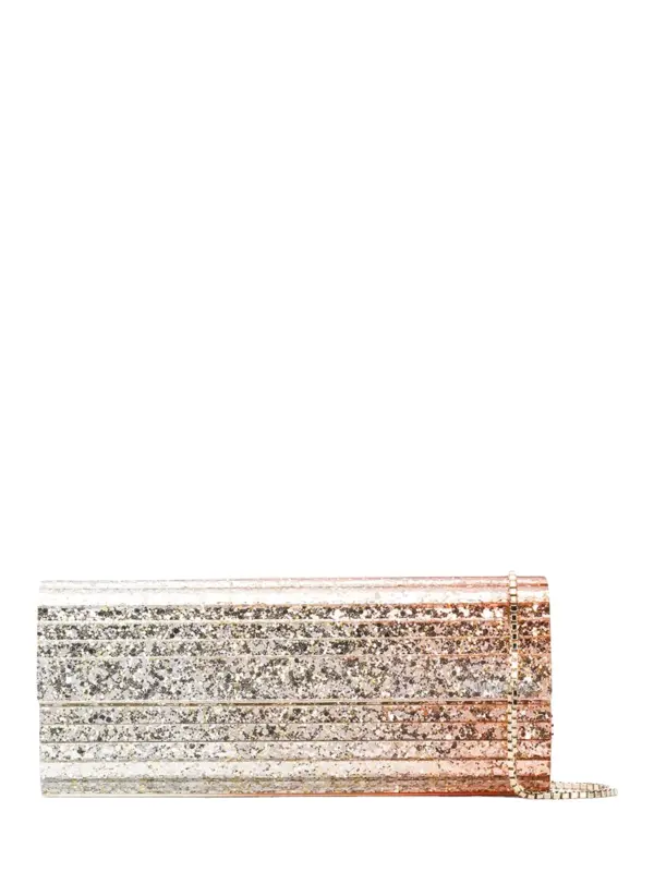JIMMY CHOO Sweetie Glitter Clutch - Gold