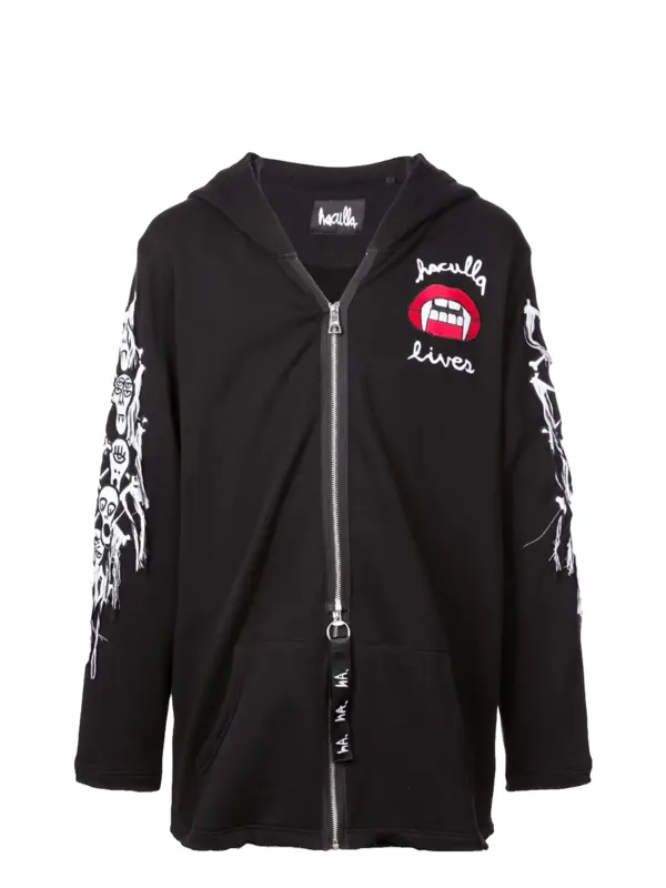 HACULLA. Captive Zipped Hoodie - Black