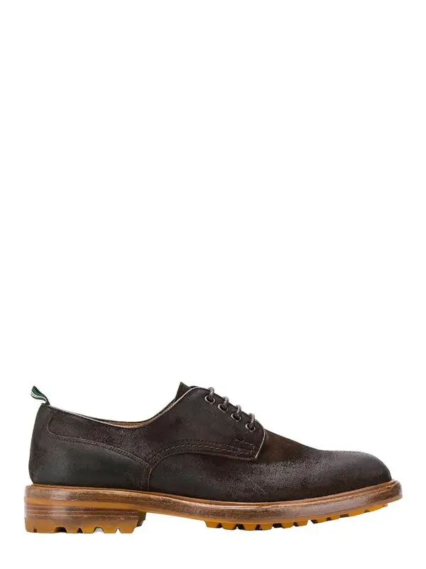 GREEN GEORGE Lace-up Derby Shoes - Brown