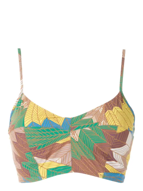 AMIR SLAMA Cropped Bra Top - Multicolour