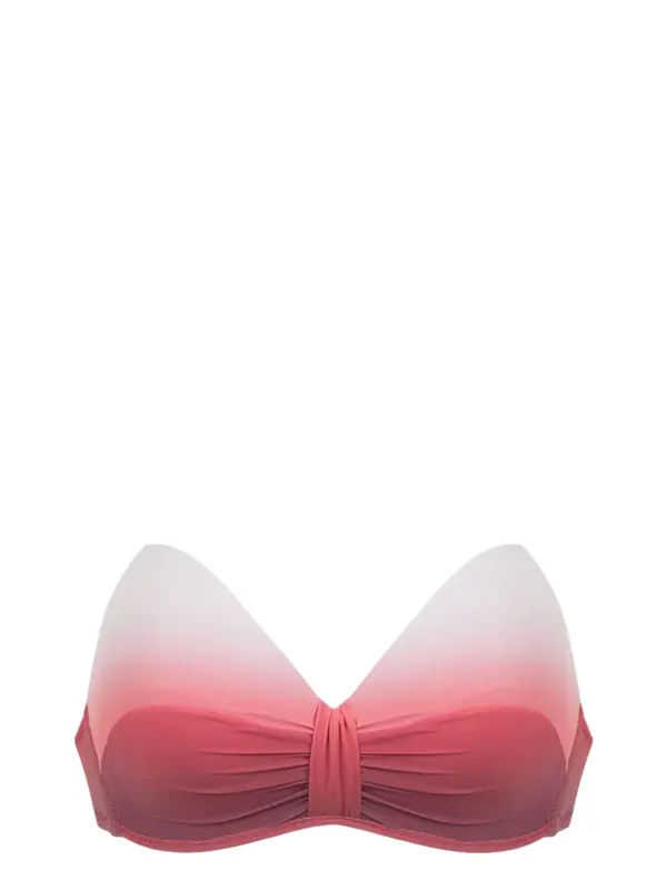 AMIR SLAMA Tie Dye Cropped Bandeau Top - Pink