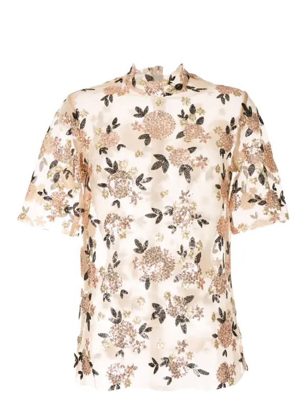 MACGRAW Sheer Shell Top - Neutrals