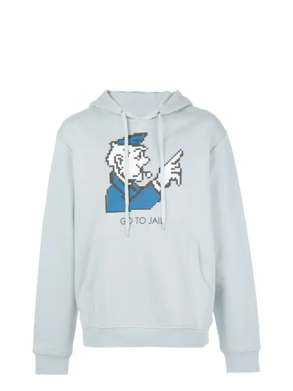 MOSTLY HEARD RARELY SEEN Whistler Printed Hoodie - Blue