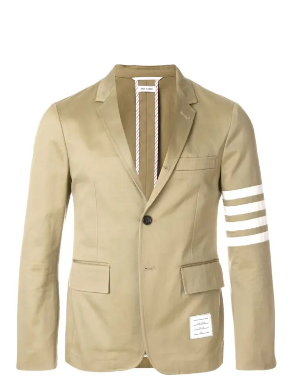 Thom Browne 4-bar Unconstructed Sport Coat - Neutrals