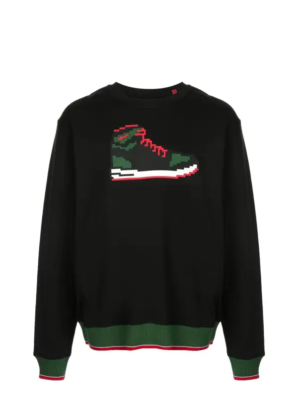 MOSTLY HEARD RARELY SEEN Red Sneak Sweatshirt - Black