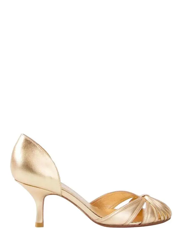 STUDIO CHOFAKIAN Round-toe Pumps - Metallic
