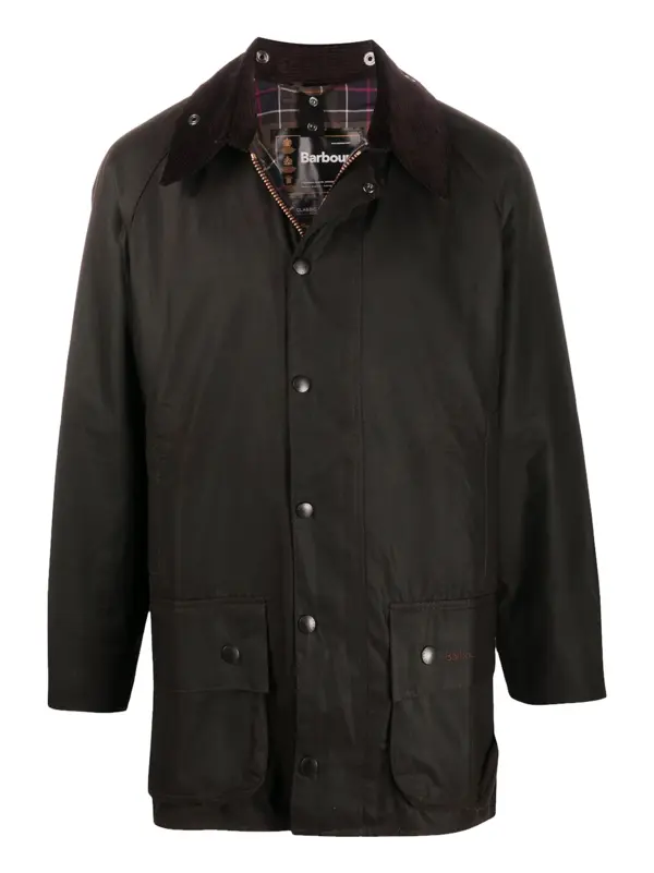 Barbour Beaufort Snap-fastening Coat - Green