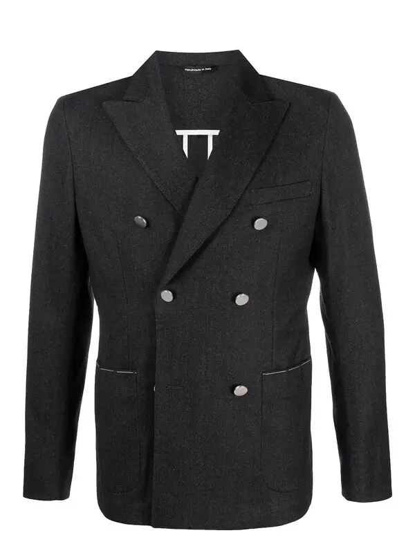 TONELLO Double-breasted Blazer - Grey