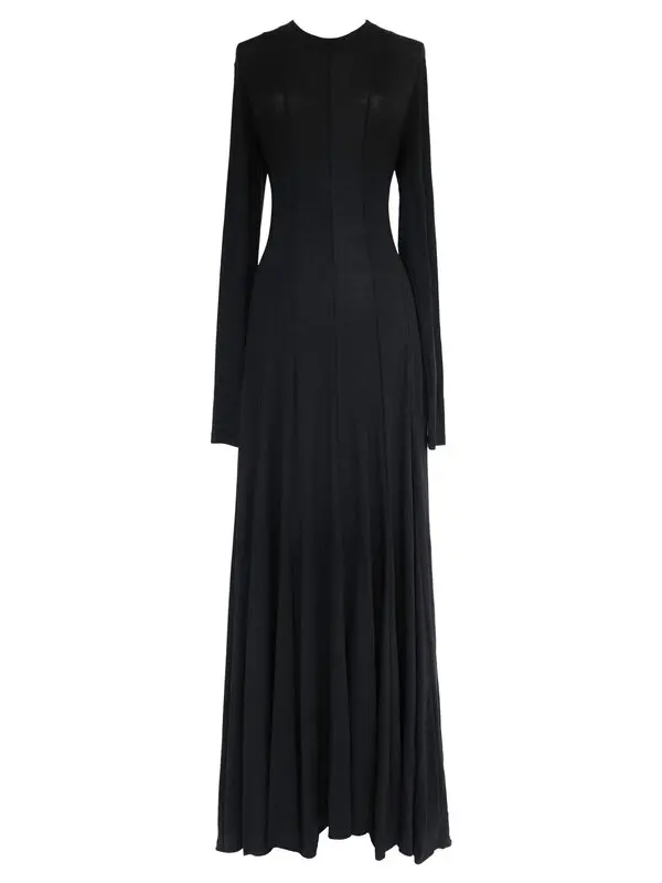 PETER DO Cotton Jersey Maxi Dress - Black