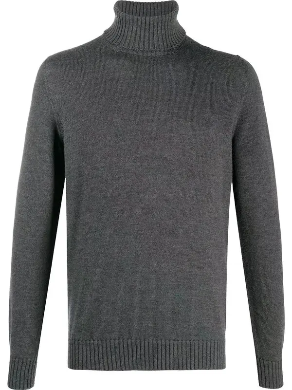 DRUMOHR Roll-neck Knit Jumper - Grey