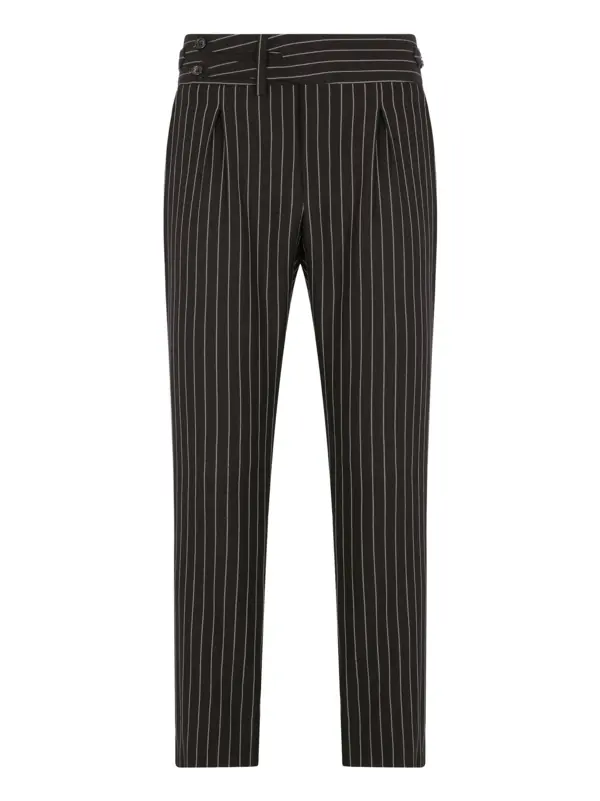 Dolce & Gabbana Pinstripe Wool Pants - Multicolor