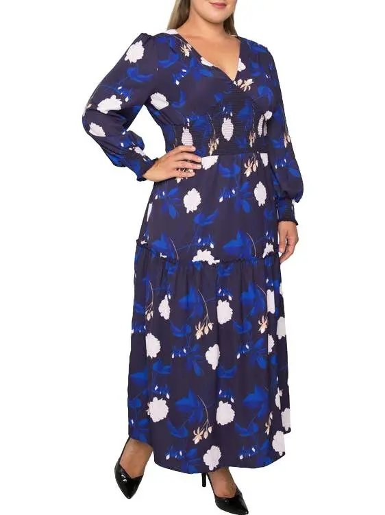 STANDARDS & PRACTICES Floral Smock Waist Maxi Dress - Blooms