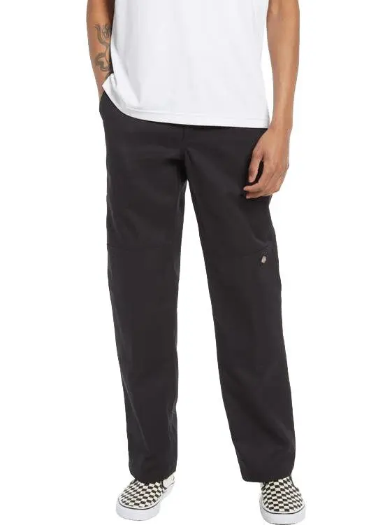 Dickies Flat Front Double Knee Pants - Black