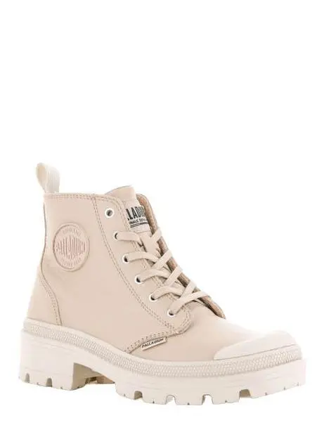 PALLADIUM Pallabase Leather Bootie - Tan Dust