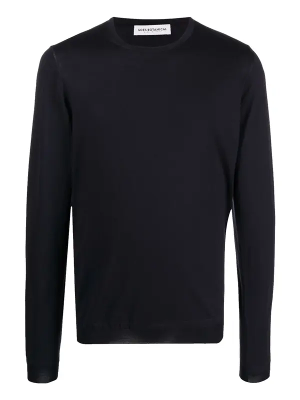 GOES BOTANICAL Crew-neck Knit Jumper - Blue